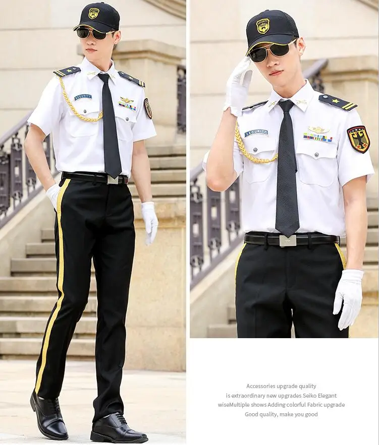 Shop Our Classical Design White Security Guard Uniforms