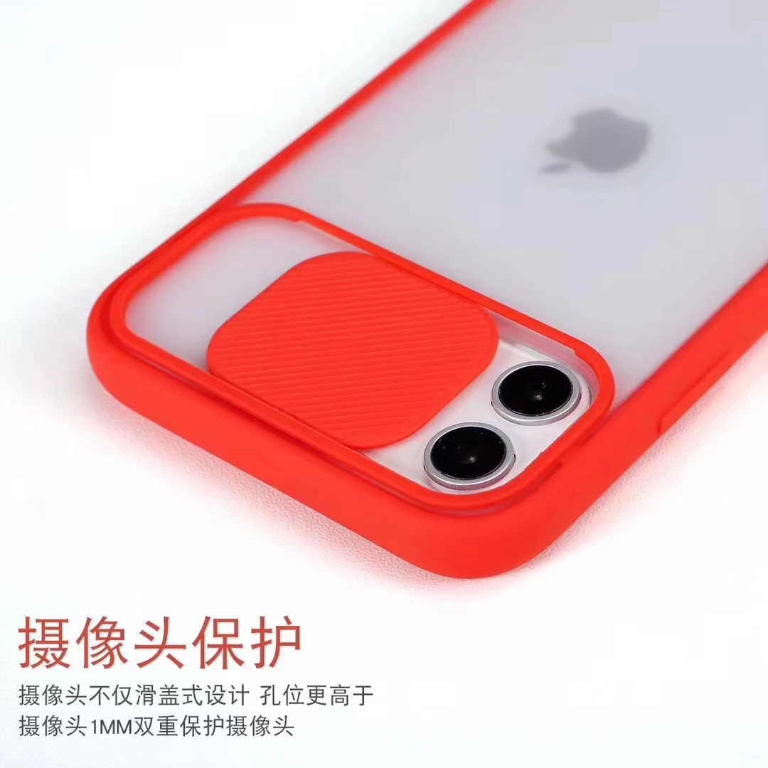 Slide Camera Lens Protection Phone Cases For Iphone 12 Pro Max Xr X Xs ...