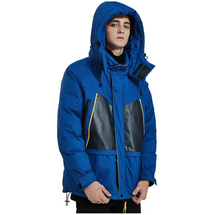 Winter Fashion Canada Style Patchwork Blue Thicken Custom Logo Winter ...