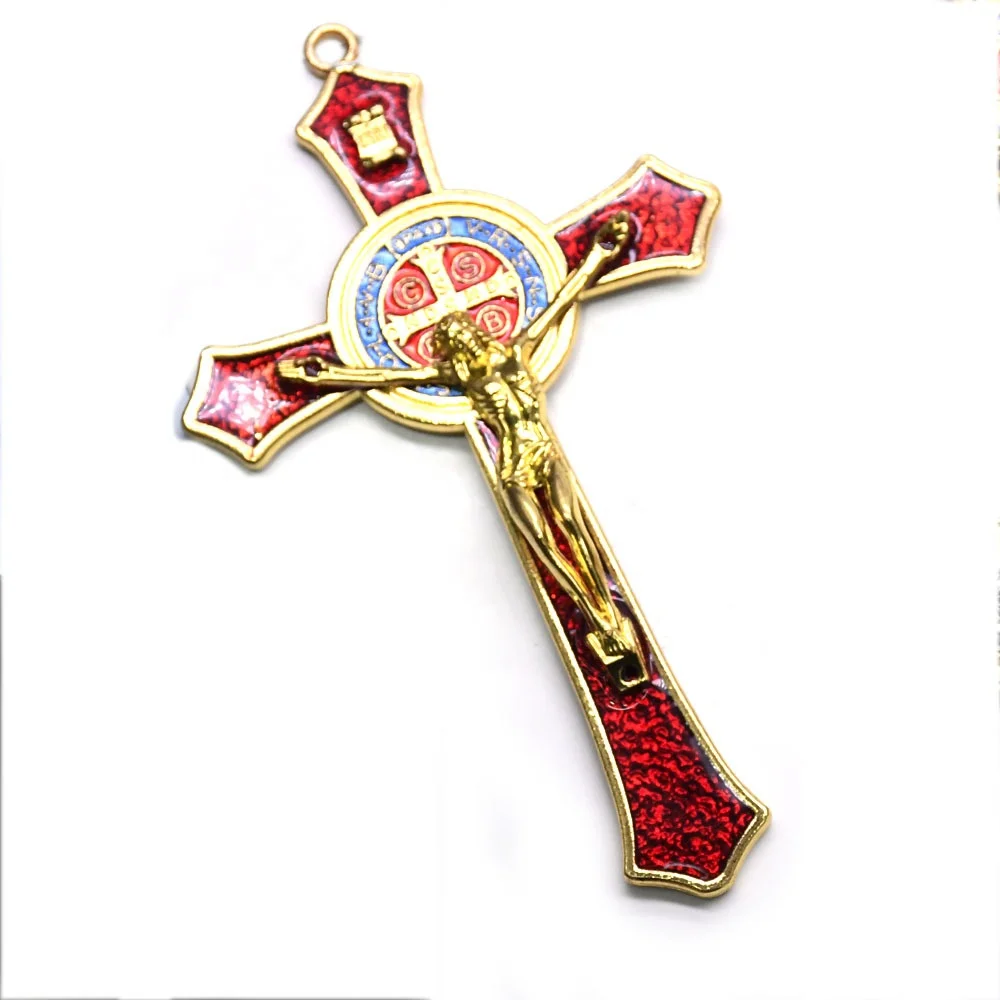 12*7cm Metal Drip Oil Cross Jesus Christ Bitterness Religion Prayer ...