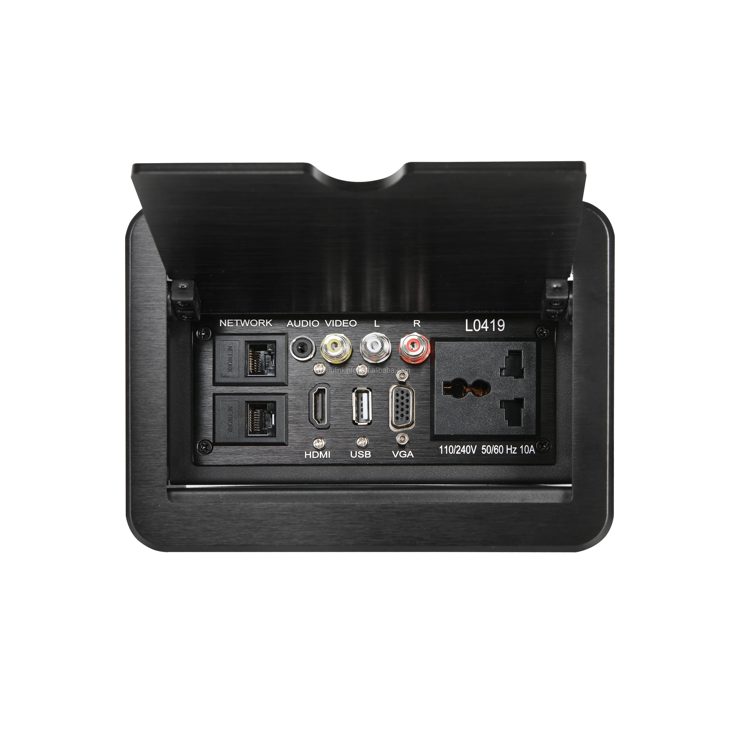 Flip Type Hidden Desktop Socket With Rj45 Network Audio Hd Vga Usb ...