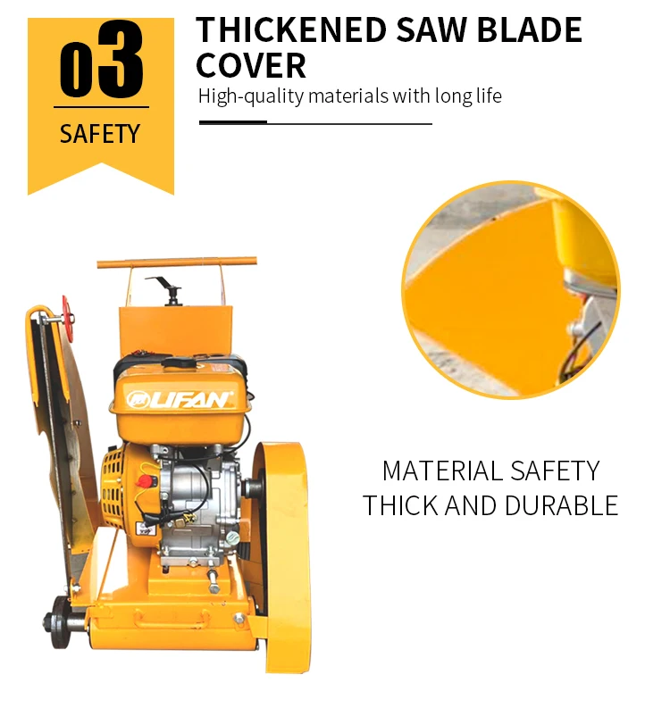 Handheld Asphalt Road Cutter - Efficient Concrete Saw