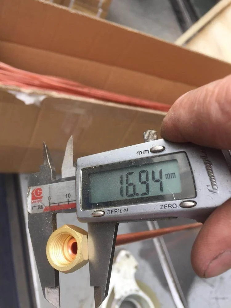 Brass LPG Gas Fitting - Pigtail Connector for Gas Safety