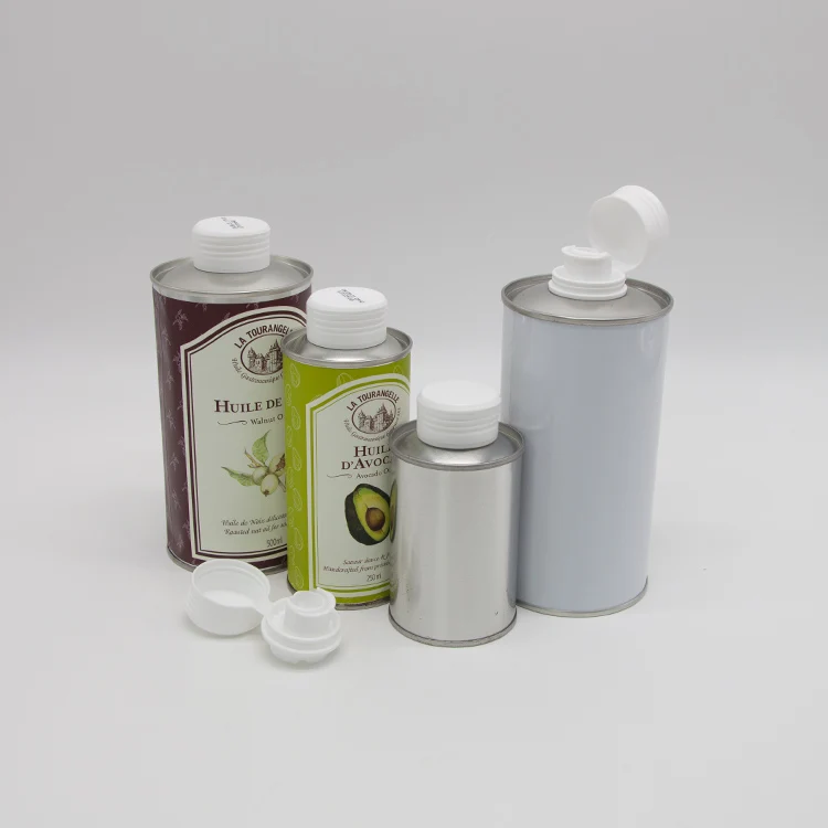 Edible Oil Cans - Durable 100ml to 500ml Tinplate Packaging