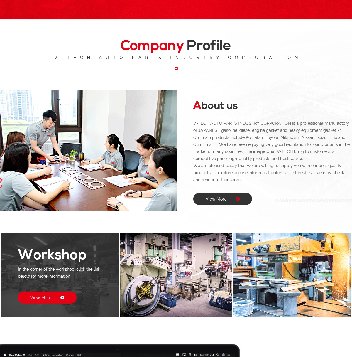 V-TECH AUTO PARTS INDUSTRY CORPORATION - cylinder head gasekt, engine ...