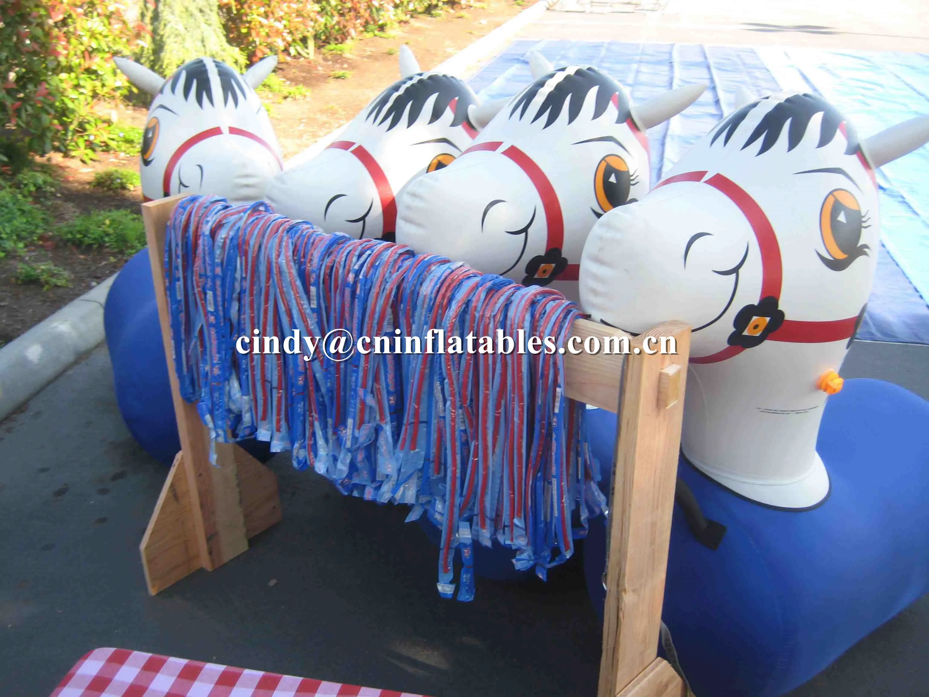 Inflatable Bouncing Horse Game - Fun for Kids & Adults