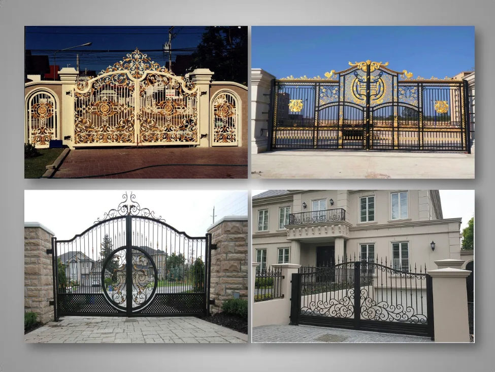 2019 Modern Used Decorative Wrought Iron Door Gate Design
