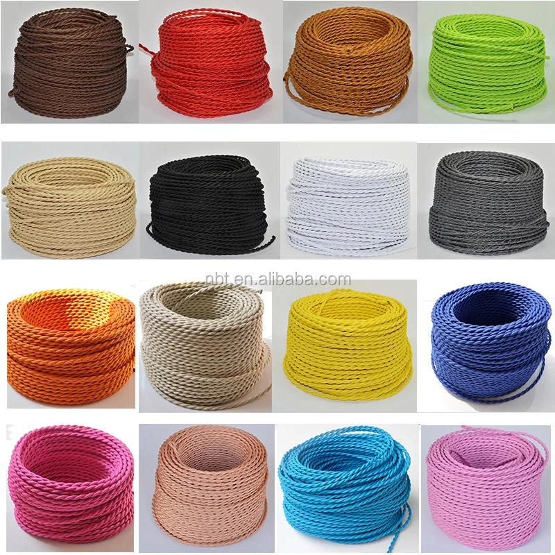 Vintage Electrical Wire - Retro Cloth Covered Textile Cables