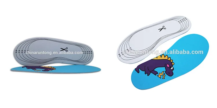 Lovely Dragon Pattern Printing Designs Kids Foam Insoles - Buy Kids ...