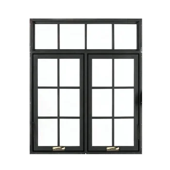San Diego 48 X 48 And 36 X 36 Casement Window Black Oak Wooden Frame ...
