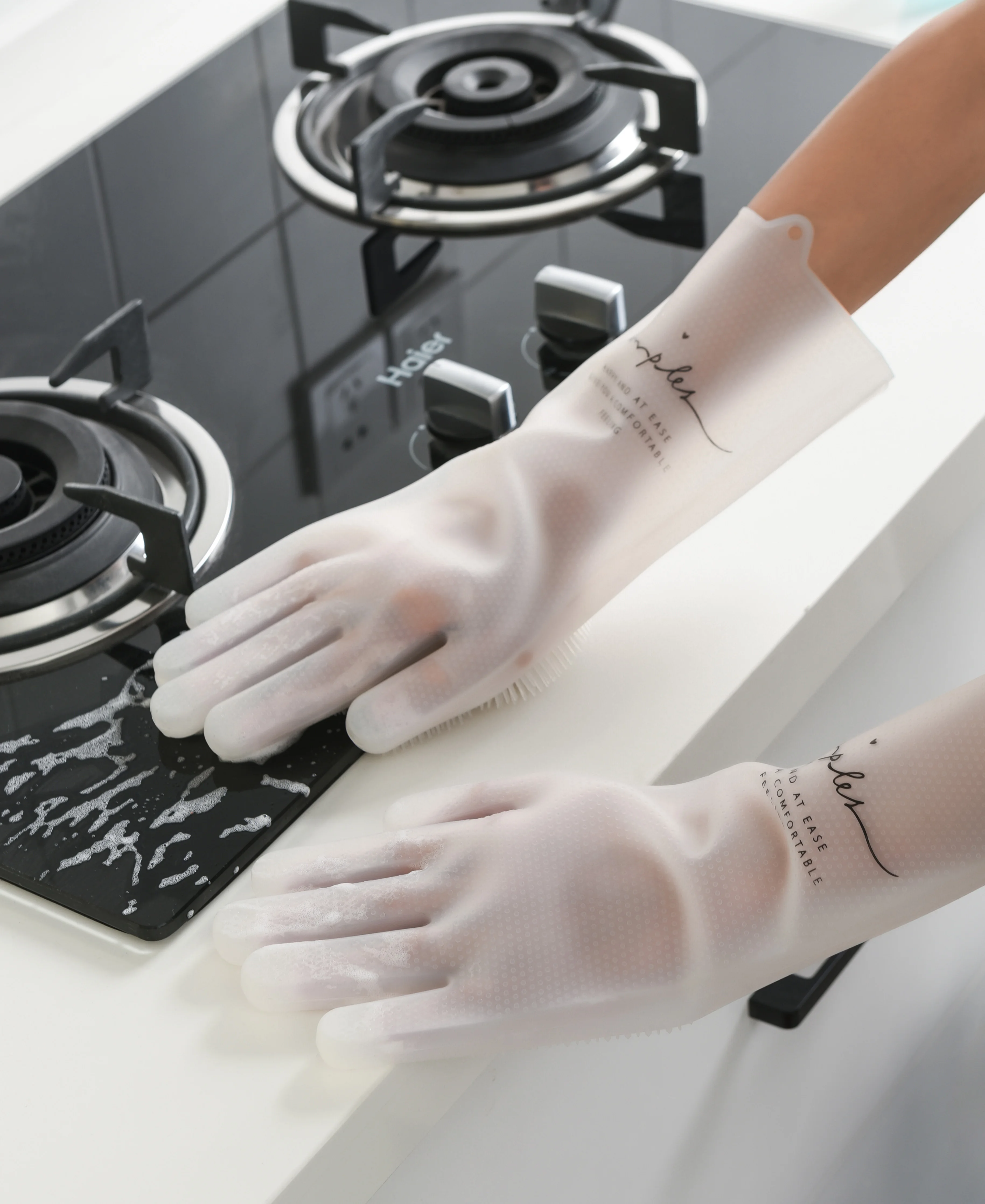 Creative Silicone Waterproof Non-slip Dish Washing Glove,Multi ...