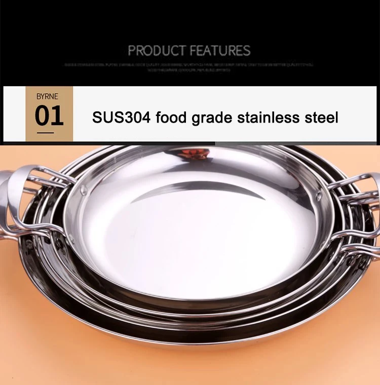 Extra Large Stainless Steel Pan Large Dish Chicken Plate Restaurant ...
