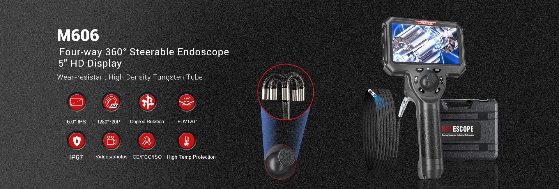 Shenzhen Ralcam Co., Ltd. - Industrial Endoscope, Inspection camera