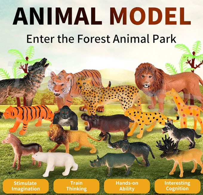 Wholesale Mini Plastic Realistic Model Set Kids Toys Animals - Buy Kids ...