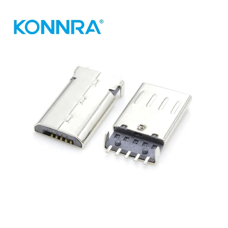 Micro USB Type a Male Female Connector 4-Pin PCB Mounting DIP USB ...