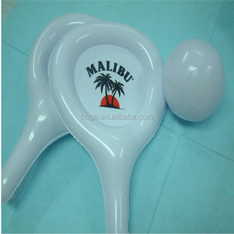 Customizable PVC Inflatable Beach Tennis Racket for Backyard Pool Fun