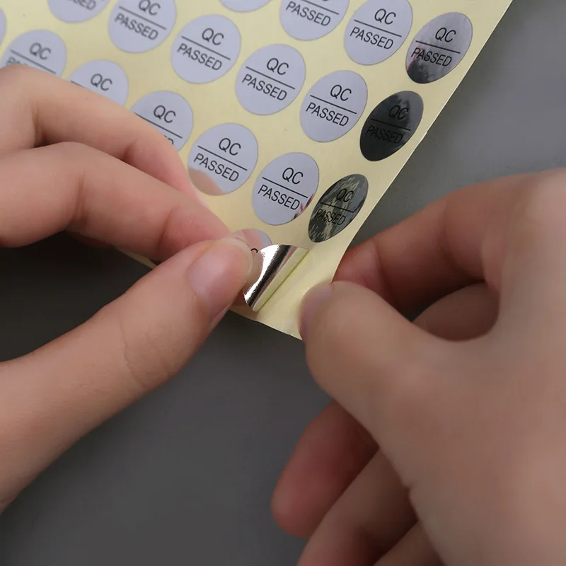 Wholesale Custom Self Adhesive Glossy Silver Foil PET Film Sticker ...