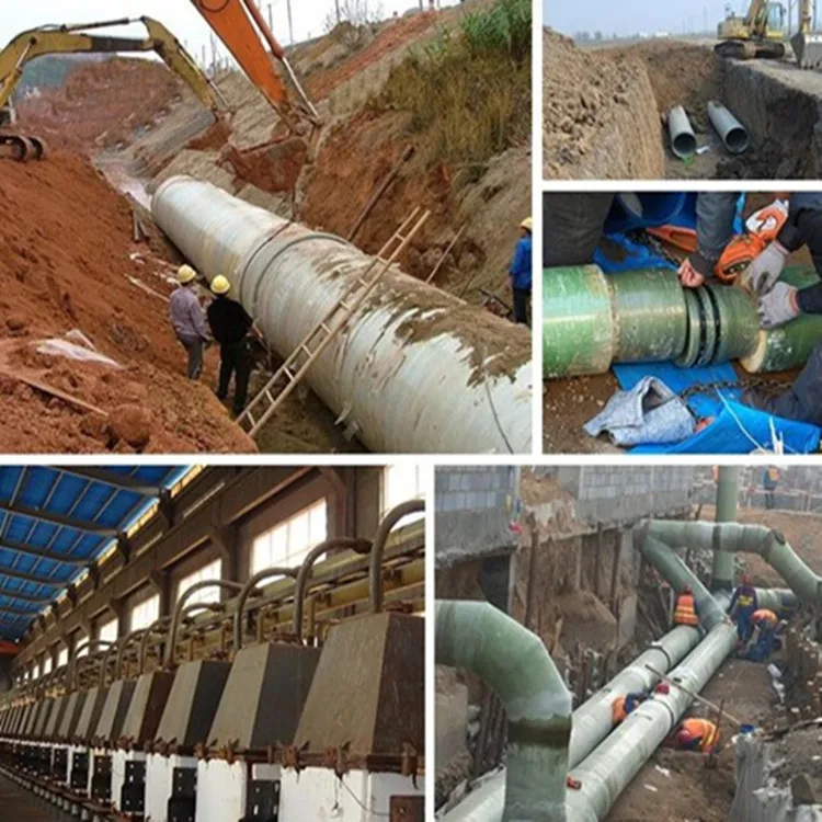 Large Diameter 4000mm Fiberglass GRP FRP Pipes for Industry