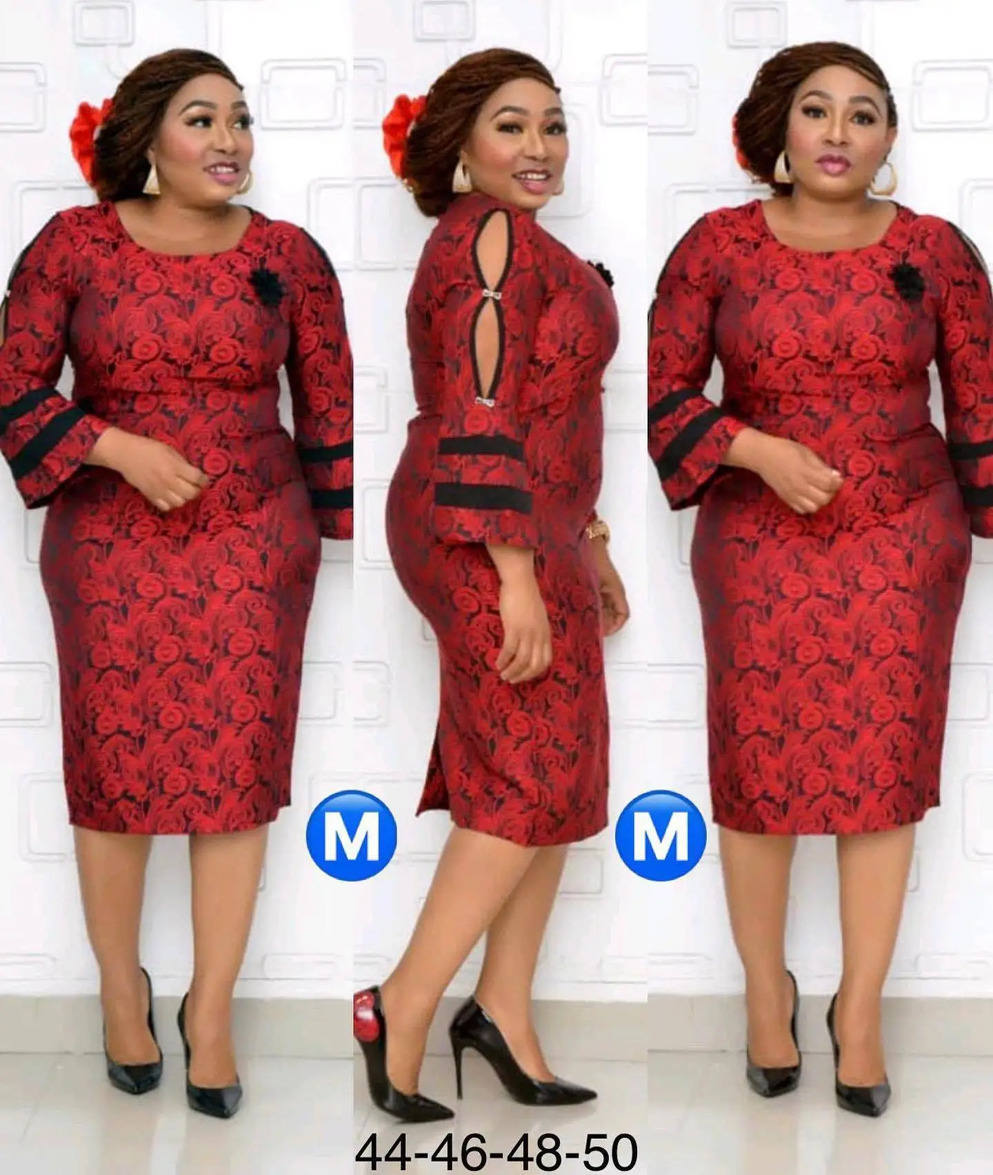 6xl African Style Turkey Office Ladies Dresses Women's Plus Size ...