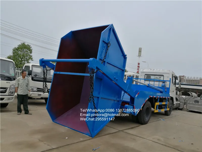 Dongfeng Rear Loader Swing Arm Hydraulic Lifting Dumpster Skip Bin Lift ...