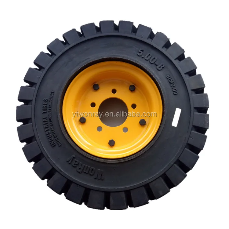 Solid Tires Compatible With Standard Pneumatic Rims 5.00-8/3.00 ...