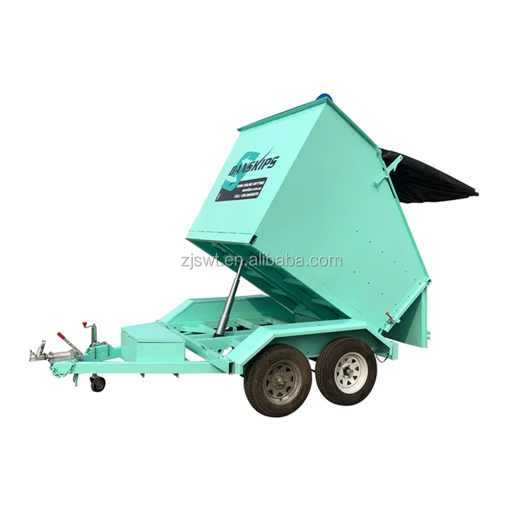 Hydraulic Tipper Bins Mobile Trash Tipper Trailer 4cbm - Buy Hydraulic ...