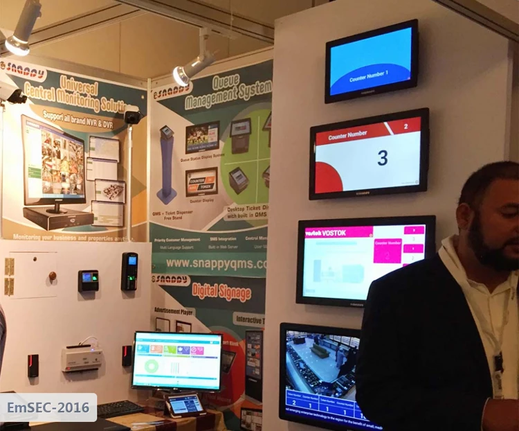 Snappy QMS Q-System LCD Counter Display - 14 Inch Screen