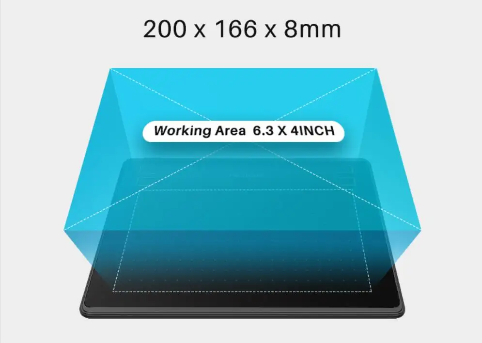 Huion HS64 Pen Tablet - Battery-Free Drawing & Education