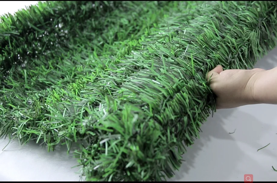 Plastic PVC Green Artificial Hedge Fence - Lv-12