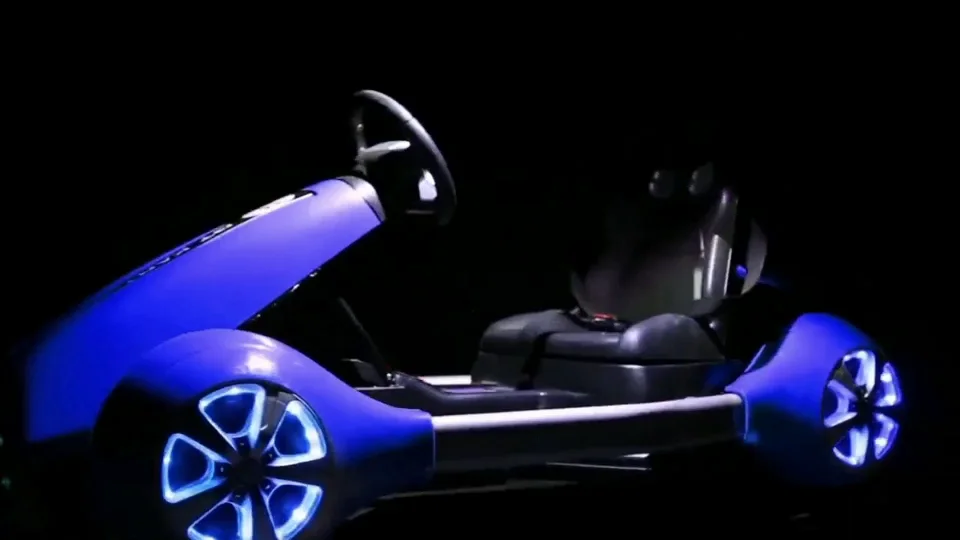 Glow In The Dark Led Light Racing Electrical Axle Electric Karting Car ...