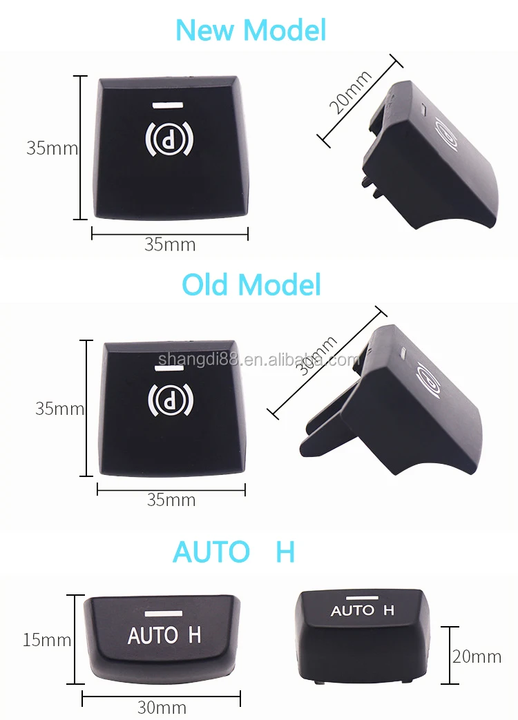 Electronic Parking Switch Auto H Button Replacement For Bmw 5 6 7 X3 X4 ...
