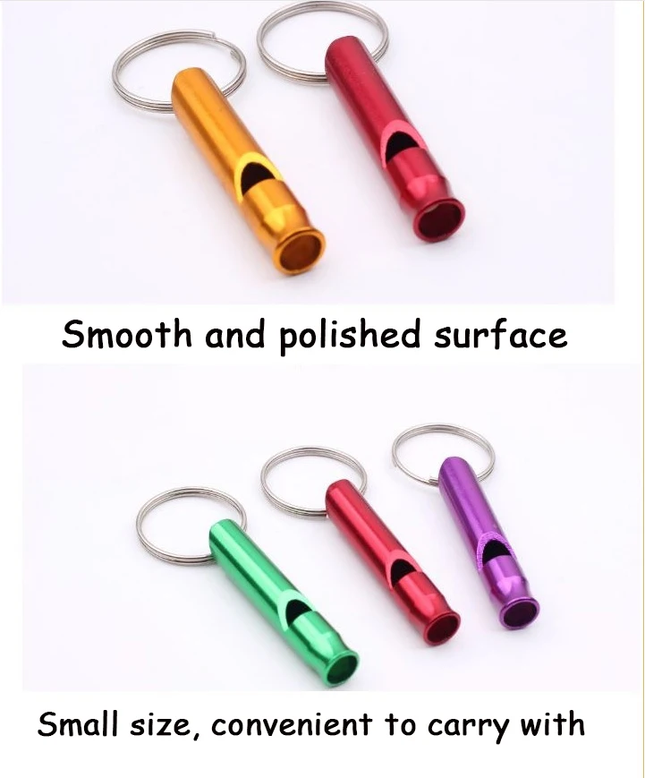 Custom Metal Emergency Whistle Self Defense For Anti Rape Colorful ...