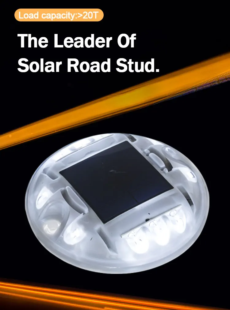 PC Plastic Shell LED Reflective Solar Road Stud Cat Eye Pavement Marker ...