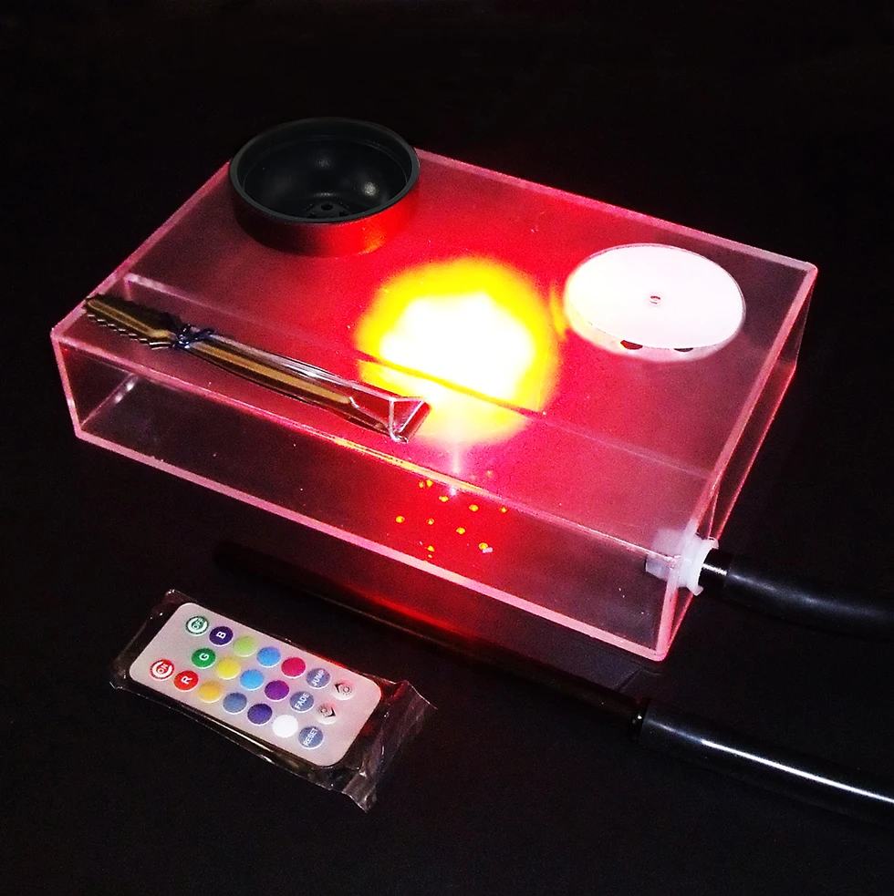 Hot Sale Nargile High Quality Acrylic Square Hookah Book Hookah Boxes ...