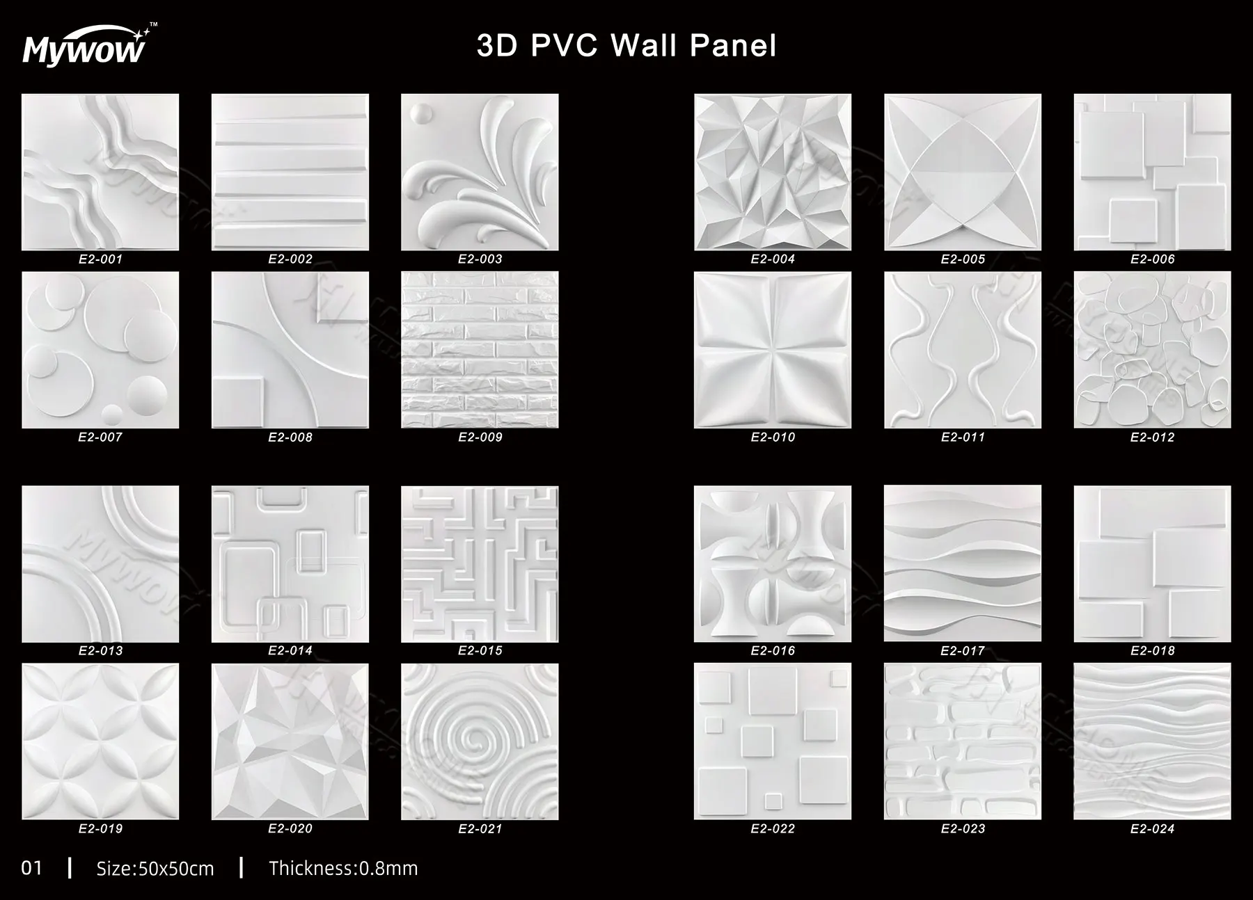 3D Gypsum Decorative Wall Panels for Modern Interior Design