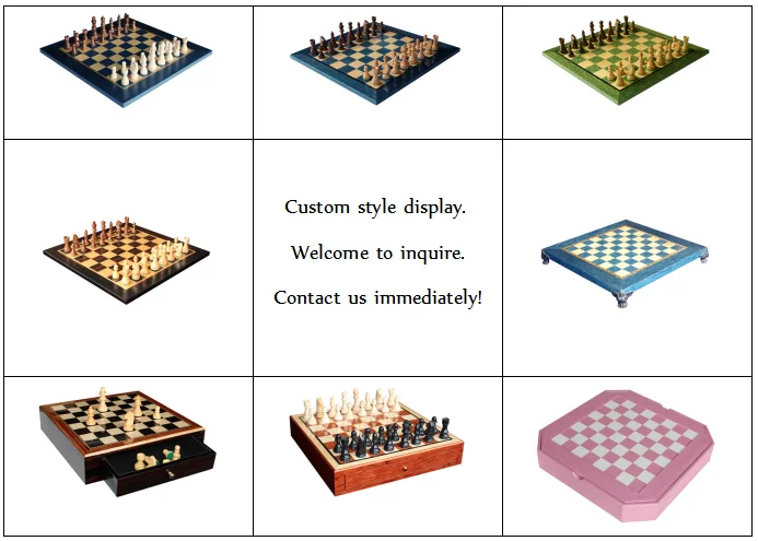 Luxury Peruvian Walnut Wooden Chess Game Set with 32 Pieces