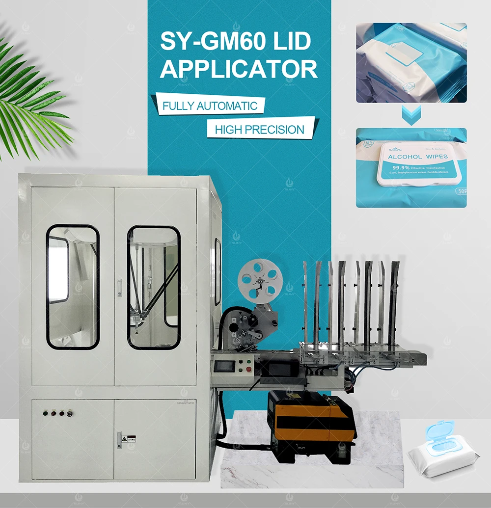 Robotic Lid Applicator Machine with Delta Robot