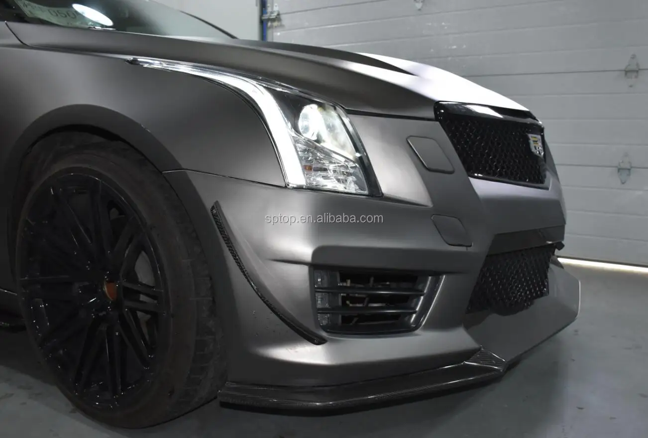 Ats Front Bumper Carbon Fiber Canard For Cadillac Ats For Sale - Buy ...