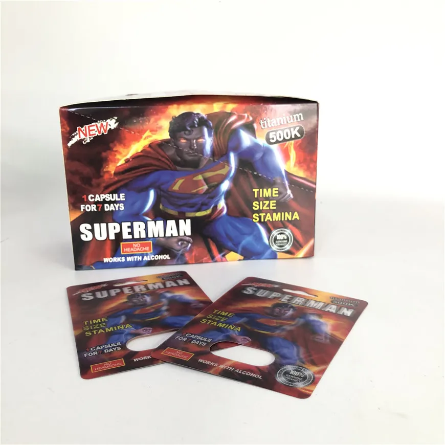 Wholesale Male Enhancement Pills Packing Boxes 500k Superman 3d ...