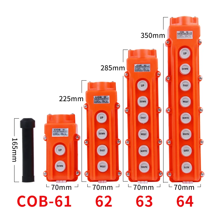 High Quality Handheld Control Pushbutton Cob-64 Hoist Crane Pendant Hoist Control Switch - Buy ...