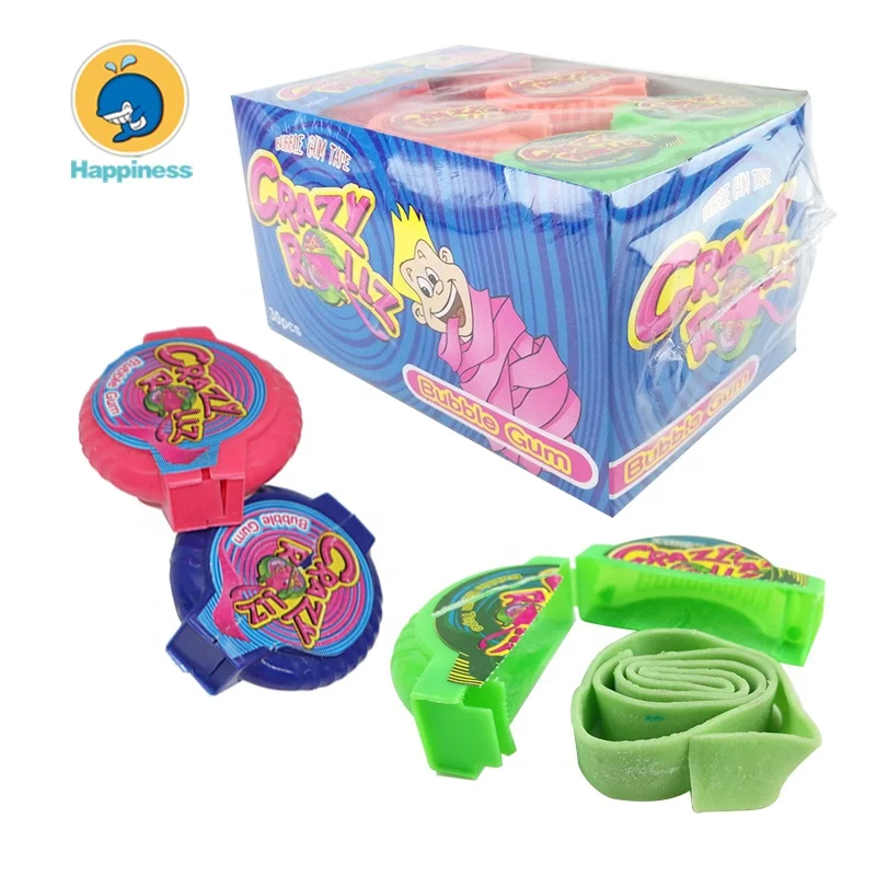 Cheap Fruity Chewing Gum - Crazy Roll Bubble Gum Candy