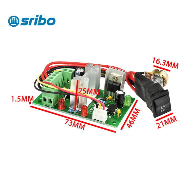 10v 12v 24v 30v Dc Motor Speed Controller High Power Drive Module Pwm ...