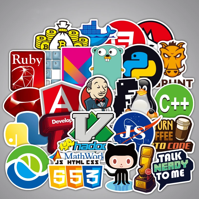 108 Pcs Creative Style Programmer Programming Waterproof Stickers For ...