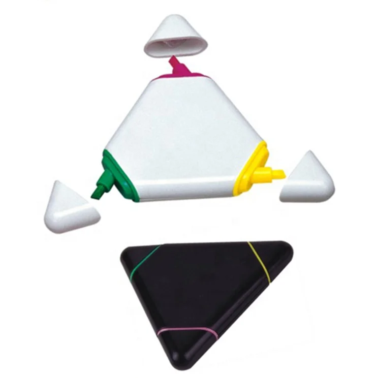 Triangle Shape 3 In 1 Highlighter Marker Pen - Buy Triangle Shape 3 In ...