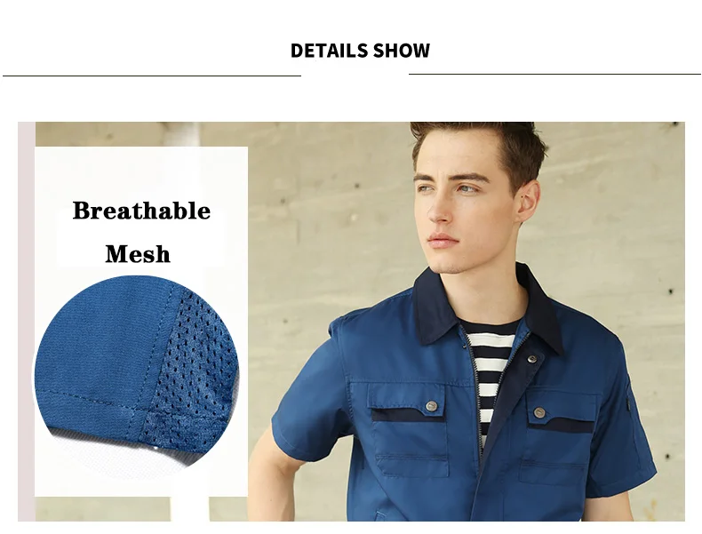 Custom Short Sleeve Summer Unisex Work Uniform Design For Worker - Buy ...