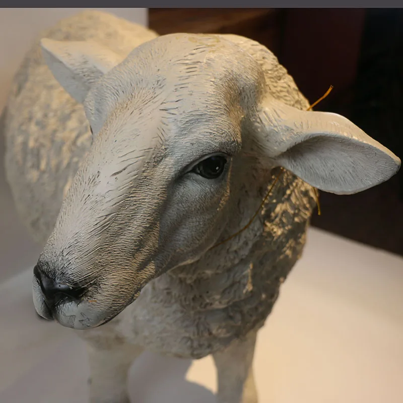 The Lovely Resin Life-size Fiberglass Sheep Status Sheep Family ...