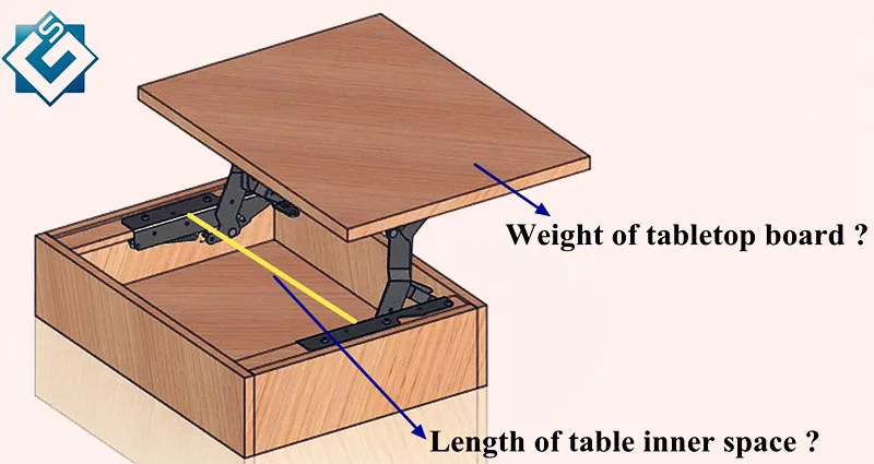 Hydraulic Coffee Table - Adjustable & Stylish Design