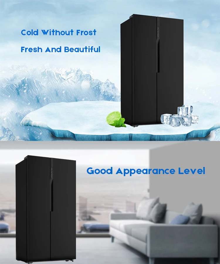 492L Household Four Sided Mirror Glass Door Refrigerator