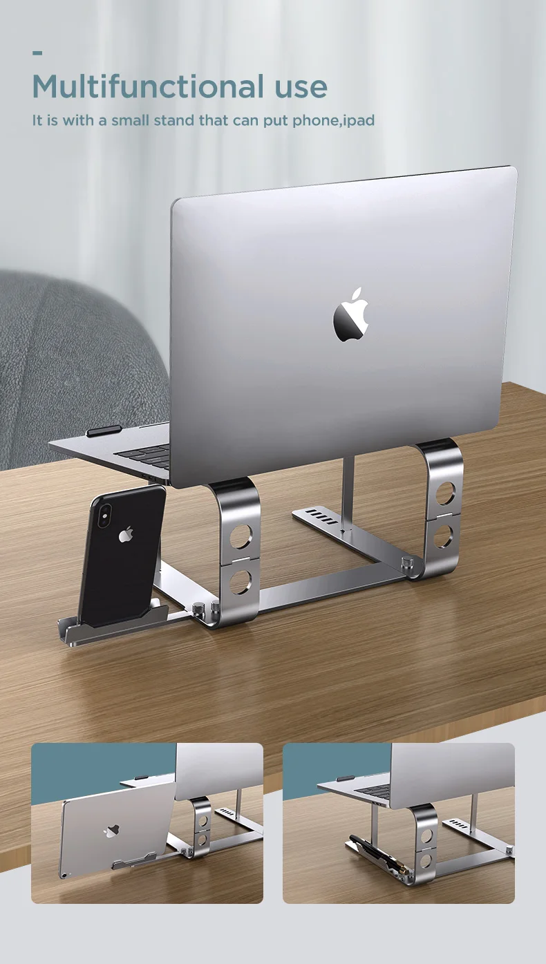Vertical Laptop Stand - 6 Adjustable Angles for 15.6 Inch