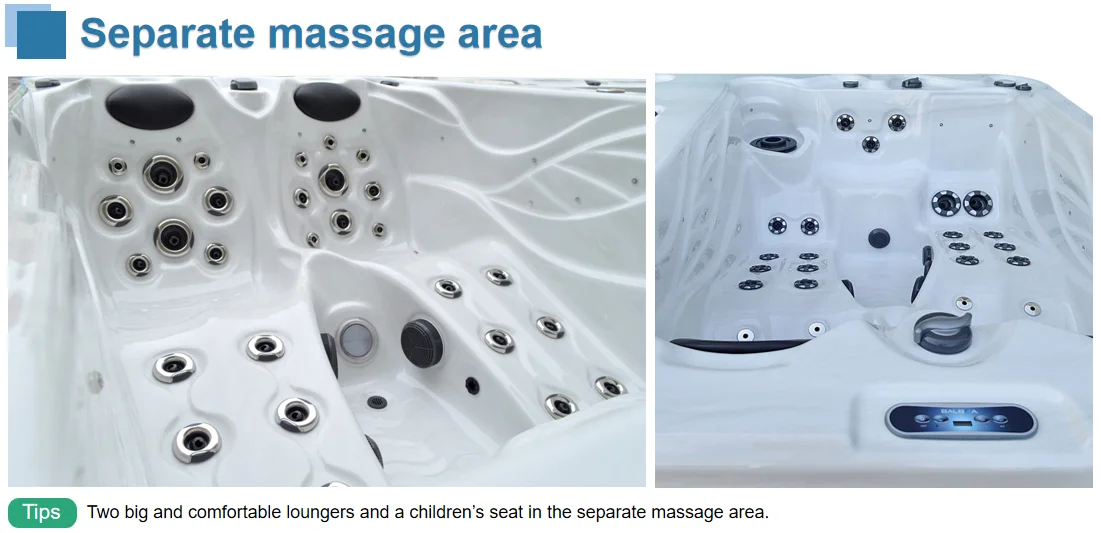 6 Person Acrylic Pool Spa - Modern, Durable, and Versatile